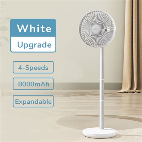 Jisulife Table Fan Life7 Rechargeable Desk Fan 8000mah Battery
