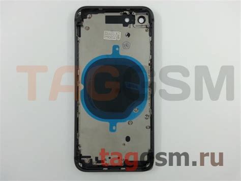 Задняя крышка для iPhone SE (2020) (черный) в сборе, ориг
