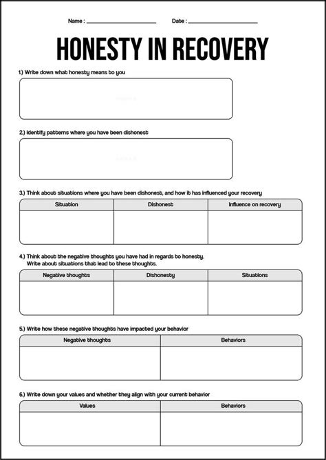 Free Worksheets For Recovery Relapse Prevention Addiction Women Artofit