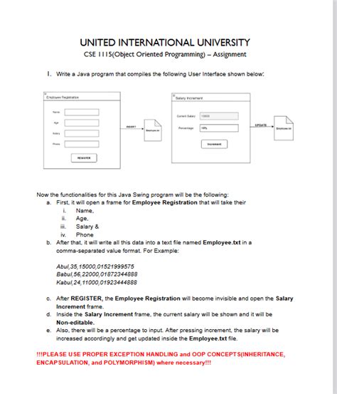Solved United International Universitycse 1115 Object