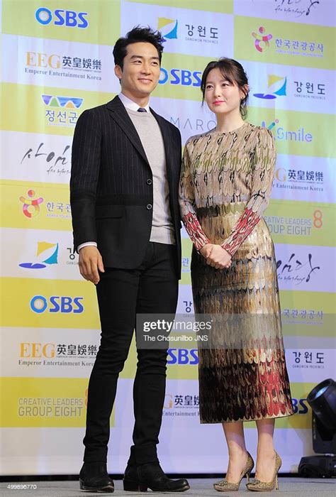 Song Seung Heon And Lee Young Ae Attend Sbs Drama Saimdang The