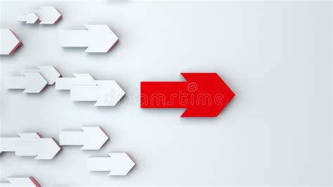 Computer Generated Abstract Background Lots Of Small And A Big Arrow