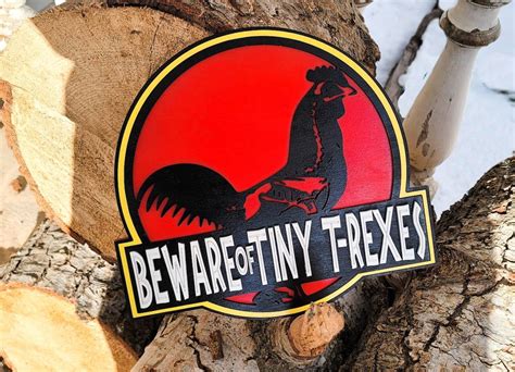 Chicken Coop Sign Jurassic Bawk T Rex Dinosaur Chicken Coop Etsy