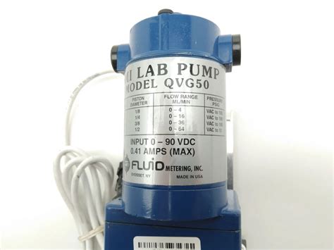 Fmi Fluid Metering Inc Qvg50 Lab Pump W Cerampump Q” Head Module Industrial Lynx