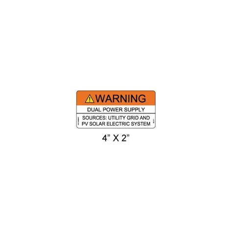 05 211 Dual Power Supply Pv Label