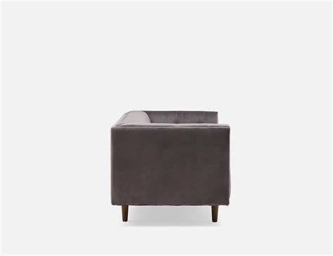 Loretta Mid Century Modern Velvet 3 Seater Sofa Structube