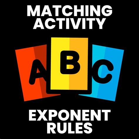 9 Fun Exponent Rules Activities With Free Printable Pdfs