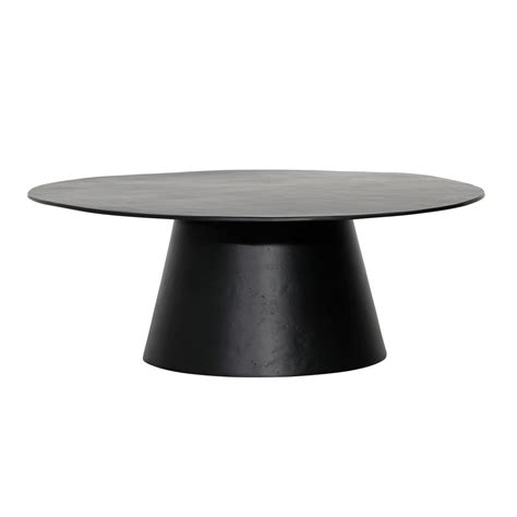 Simple Black Round Pedestal Coffee Table Furniture Design Mix Gallery