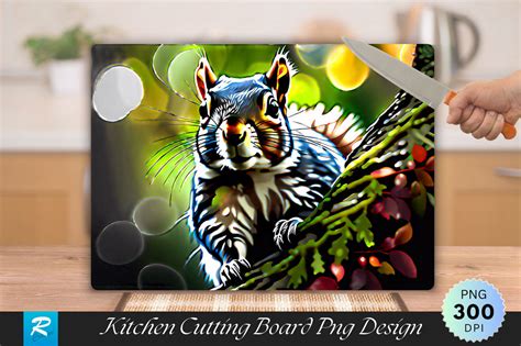 Grey Squirrel Cutting Board So Fontsy