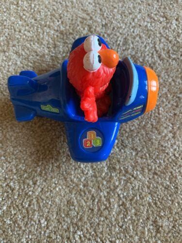 Elmo With Airplane Sesame Street Plane And Action Figures Toy 2012