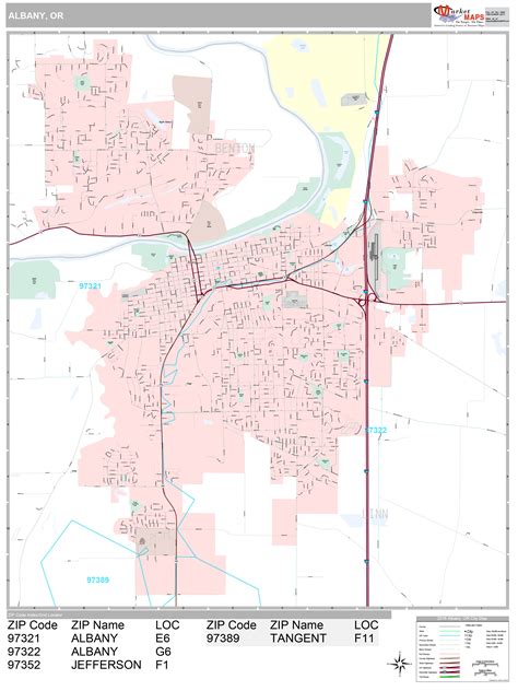 Albany Oregon Zip Code Map Printable Maps Online