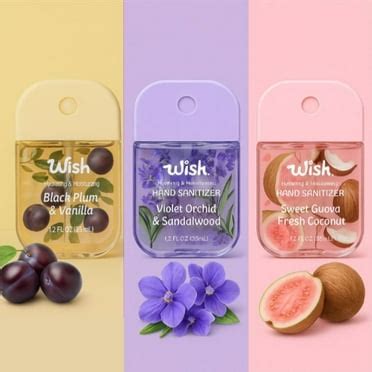 Wish Hand Sanitizer Spray 12 Fl Oz 3pack 35ml