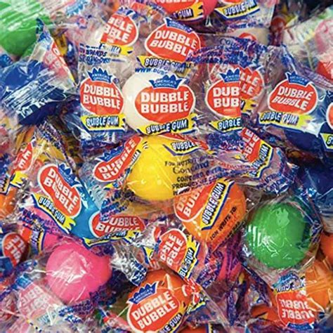 4 Chicles Dubble Bubble De 1 Pulgada Recubiertos A Granel Cuotas