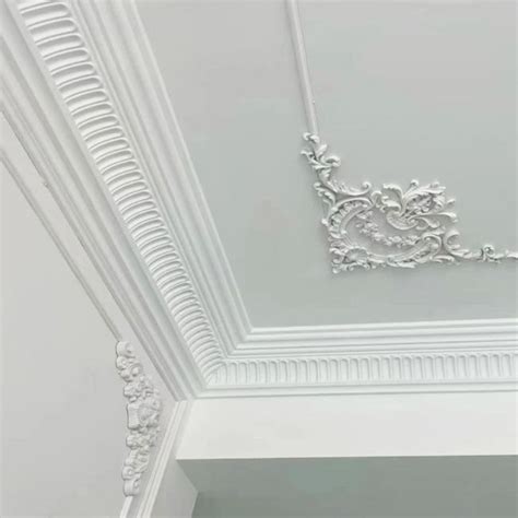 Polyurethane Lighted Crown Baseboard Molding In Cornice Home Decor