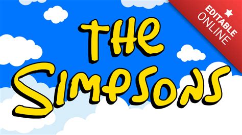 The Simpsons Font Text Effect Generator