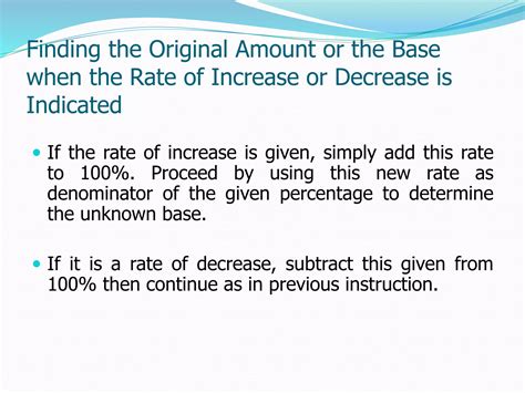 Rate Of Increase And Decrease Pptx