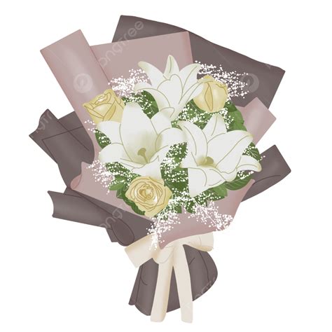 Buket Bunga Tulip Putih