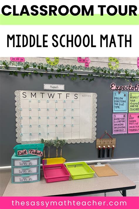 How To Organize Your Middle School Math Room With Purposeful Decor