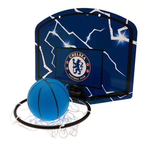 Chelsea Fc Mini Basketball Set Compact Blue Design For Indoor Fun