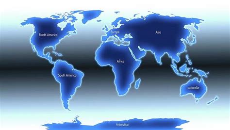 World Map Illustrating The 7 Continents Poster By Science Photo Library