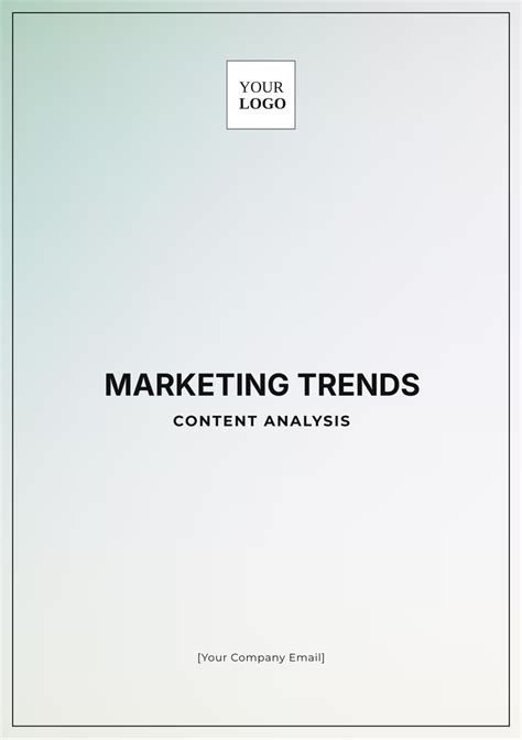 Free Market Analysis Templates Editable And Printable