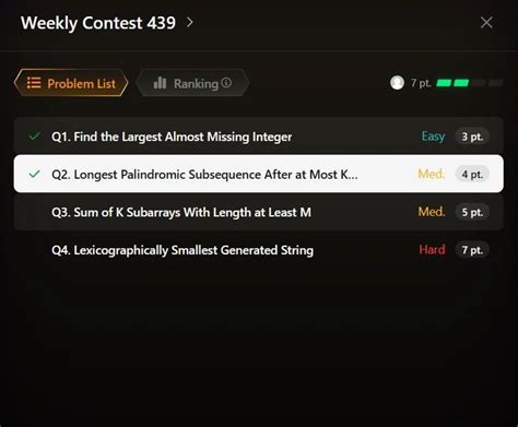 Weekly Contest 439 1 Find The Largest Almost Missing Integer Easy Ankita Tiwary 22 Comments