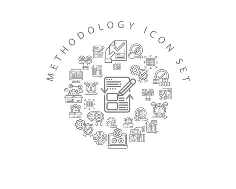 Methodology Icon Set Design On White Background 10743421 Vector Art At