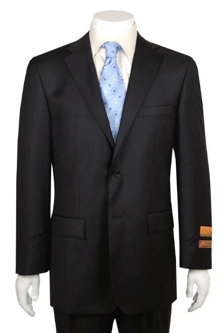 Black Modern Fit Suits Super 150s Suit