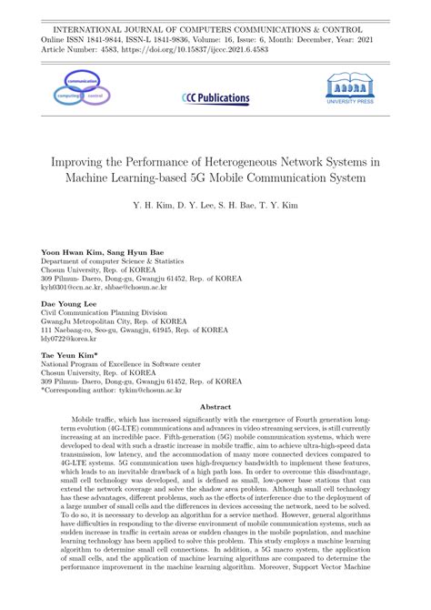 Pdf Improving The Performance Of Heterogeneous Network Systems In