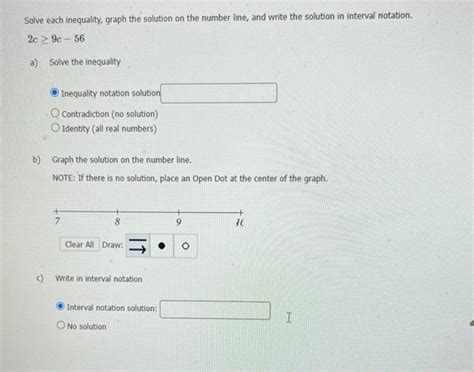 Solved Solve Each Inequality Graph The Solution On The