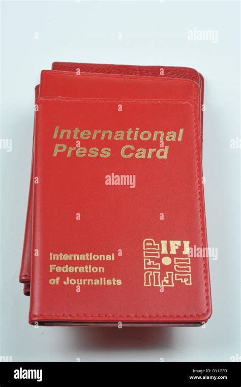 Several Press Credentials With Light Background Those Credentials Are