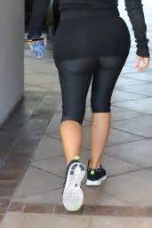 Kim Kardashian In Leggings At A Gym In Los Angeles October 2014