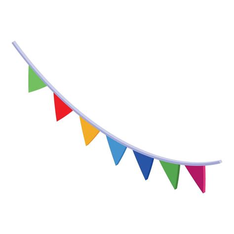 Colorful Party Flags String Decoration Hanging Celebrating 49524139 Vector Art At Vecteezy