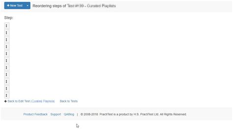Issue With Reorder Steps Tests Practitest Discussion Forum