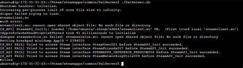 Dedicated Server Not Starting Ubuntu Rpalworld