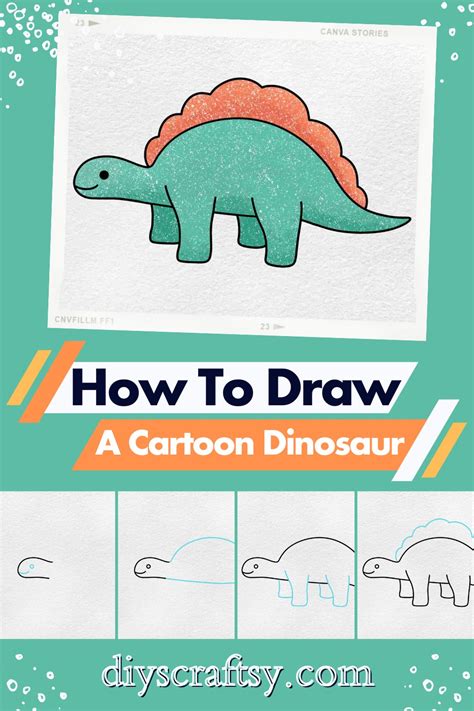 20 Dinosaur Drawing Ideas For Little Hands To Draw Diyscraftsy