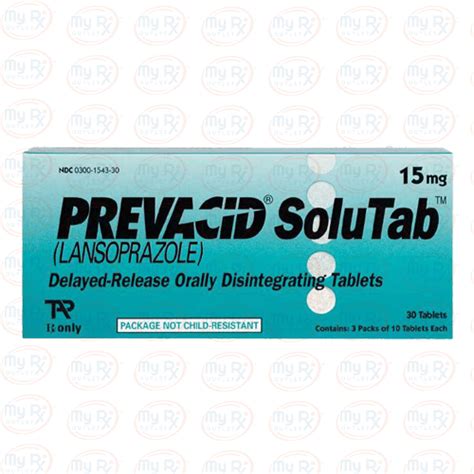 Buy Prevacid Solutab Lansoprazole Tablets Online