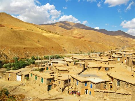 Houses In A Kurdish Village In Kurdistan Province Of Iran Stock Image