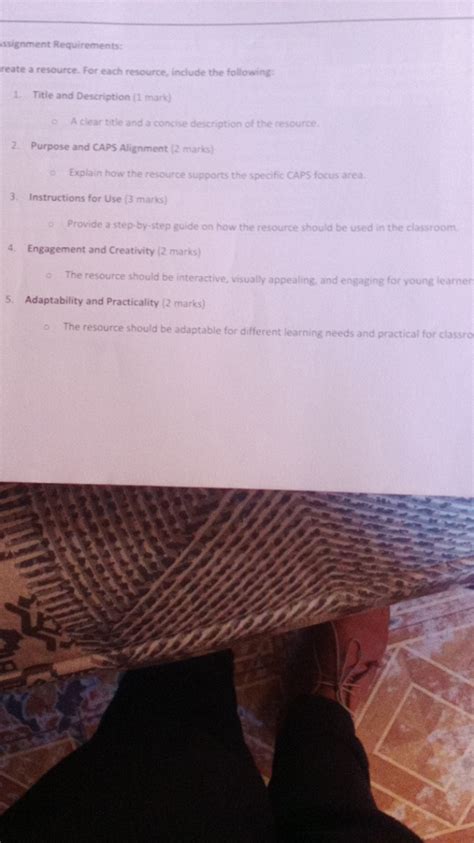 Assignment Requirements Create A Classroom Resource And For Each Resour