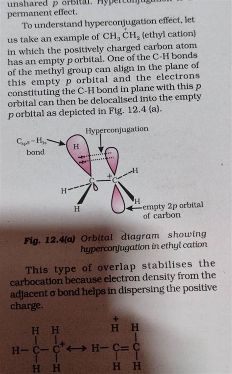 Permanent Effectto Understand Hyperconjugation Effect Let Us Take An E