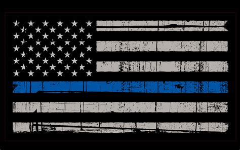 Back The Blue Flag Wallpapers Wallpaper Cave