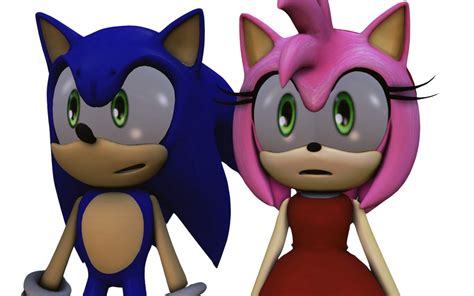 Sonic And Amy By Dracoawesomeness On Deviantart