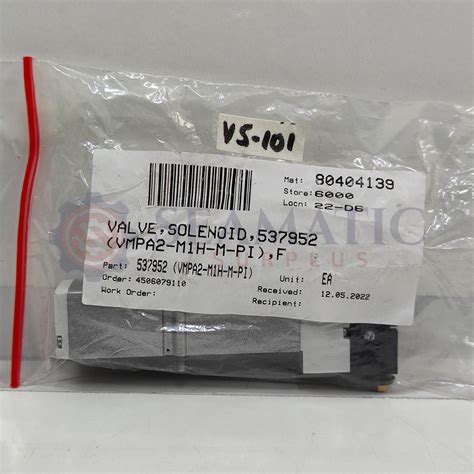 New Festo Vmpa2 M1h M Pi Solenoid Valve Seamatic Surplus