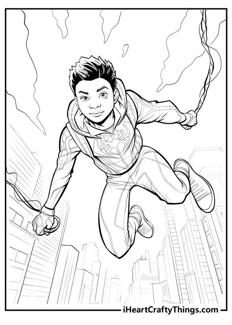 Spider Man Miles Morales Coloring Pages [2025]