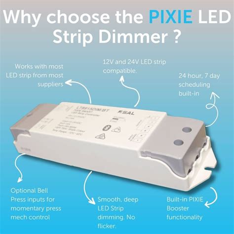 Pixie Led Strip Dimmer Pro Led Strip Controller Lt8915dimbt Pixie