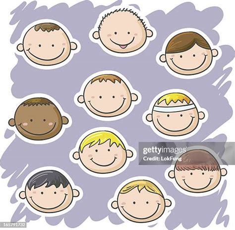 Boy Multiple Faces High Res Illustrations Getty Images