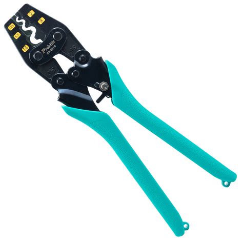 Ratcheted Crimper For Non Insulated Terminals Awg 22 6 Eclipse Tools