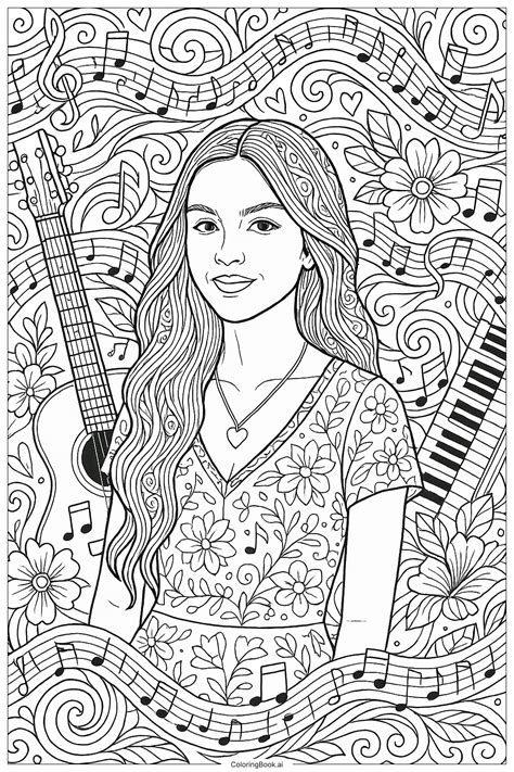 Olivia Rodrigo Coloring Pages 2025