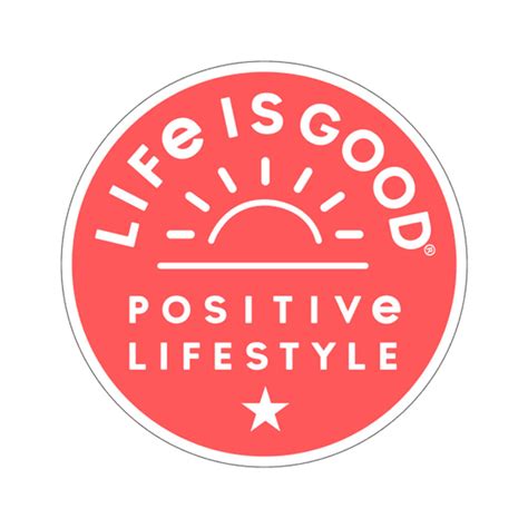 Life Is Good Positive Rising Sun Sticker Eagle Eye Outfitters