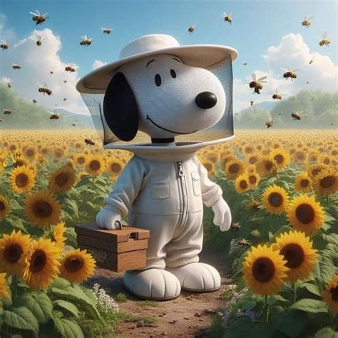 Snoopy Bee Farmer Snoopy Snoopy Farm